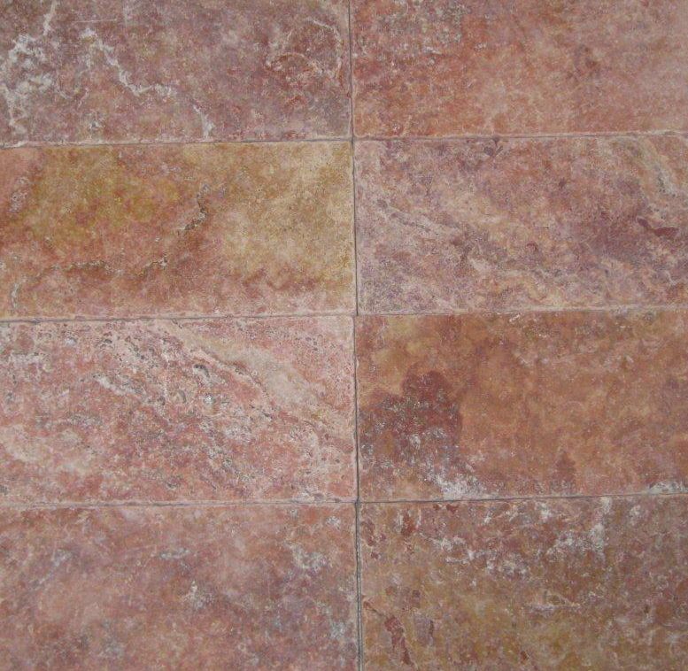 Peach Blend Tumbled Travertine Pavers 6x12 - StoneTileUS