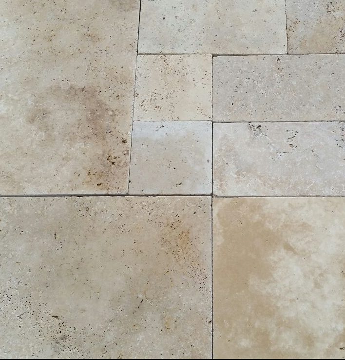 Miami Ivory Tumbled Travertine Paver - StoneTileUS